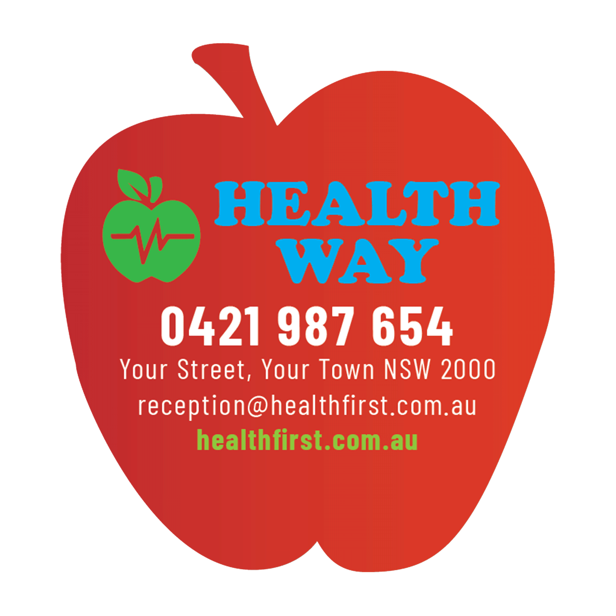 Apple Fridge Magnets 56mm x 60mm – Green Magnets