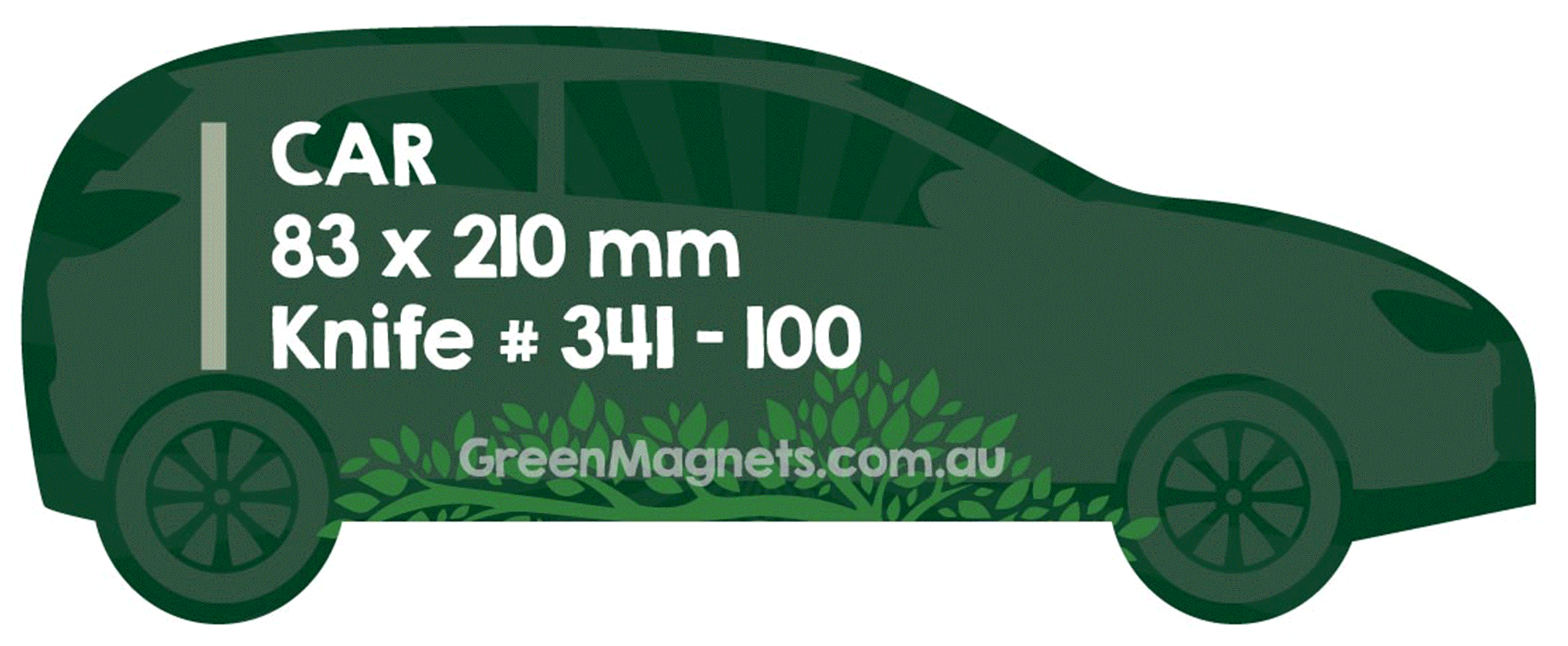 Car Fridge Magnets 83mm x 210mm – Green Magnets